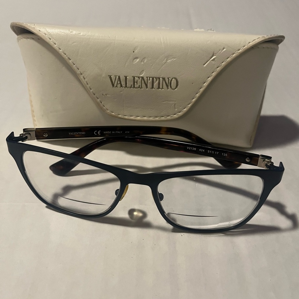 Valentino V2126 Elapsed And Blue Glasses Frames - Gem